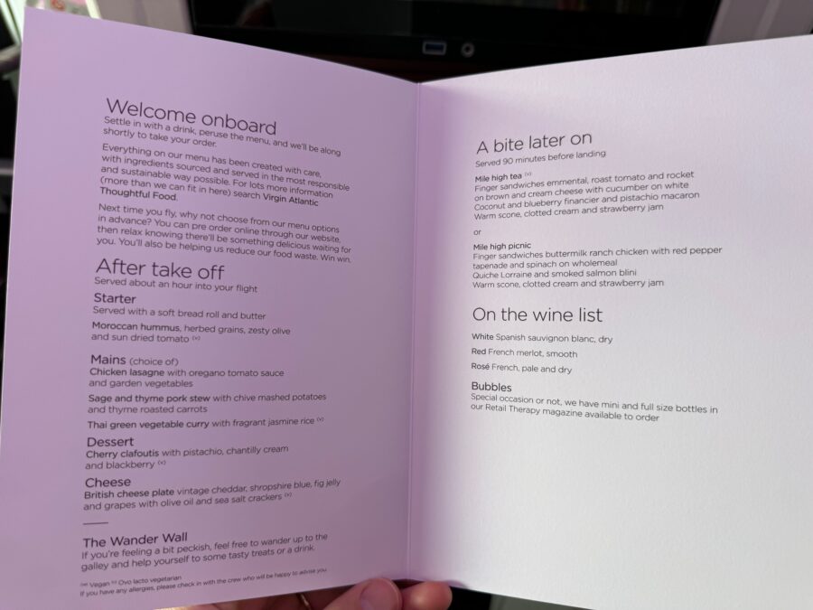 Premium Economy on Virgin Atlantic’s A350-1000 from London to Atlanta ...